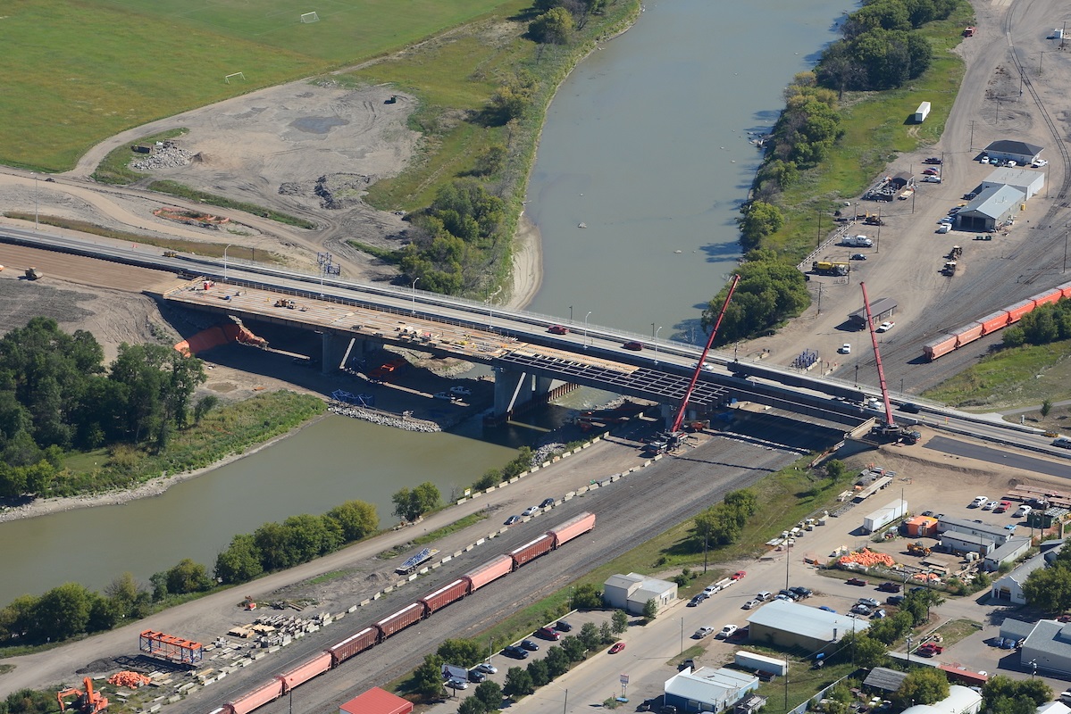 A handful of aerial photos from over Brandon earlier today ...